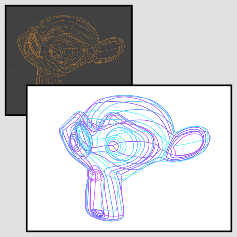 PSOFT Pencil+ 4 Line for Blender | PSOFT WEBSITE